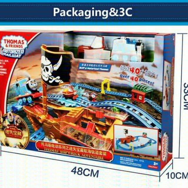 Jual Thomas & Friends Trackmaster Shipwreck Adventure Motorized Railway ...