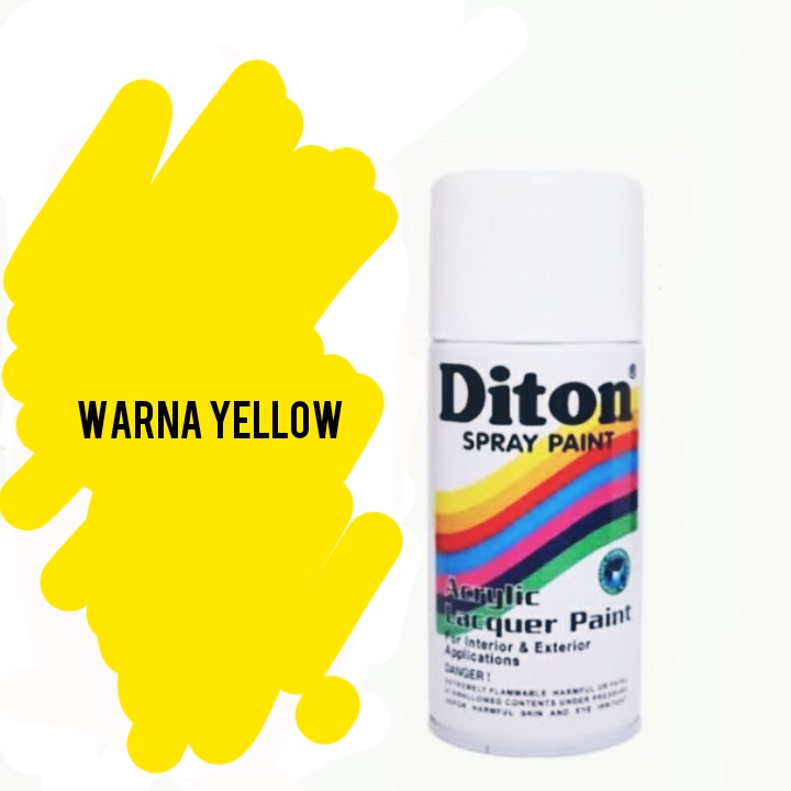 Jual MINIM 2-cat semprot pilok pilox diton 300cc warna yellow kuning ...