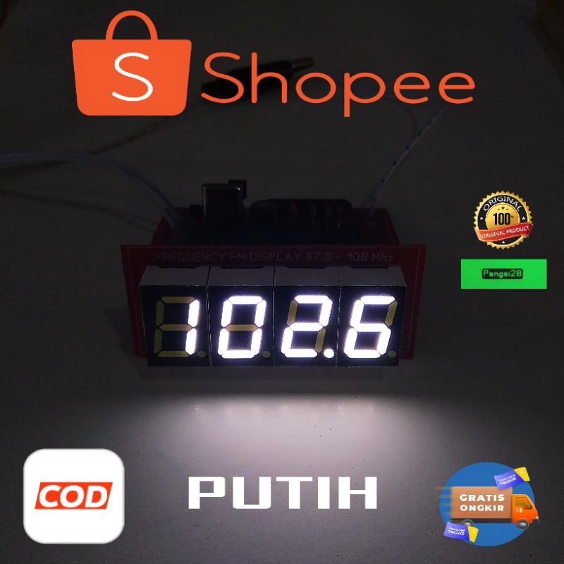 Jual Frequency Counter FM Digital Display 4 Digit - Putih | Shopee ...