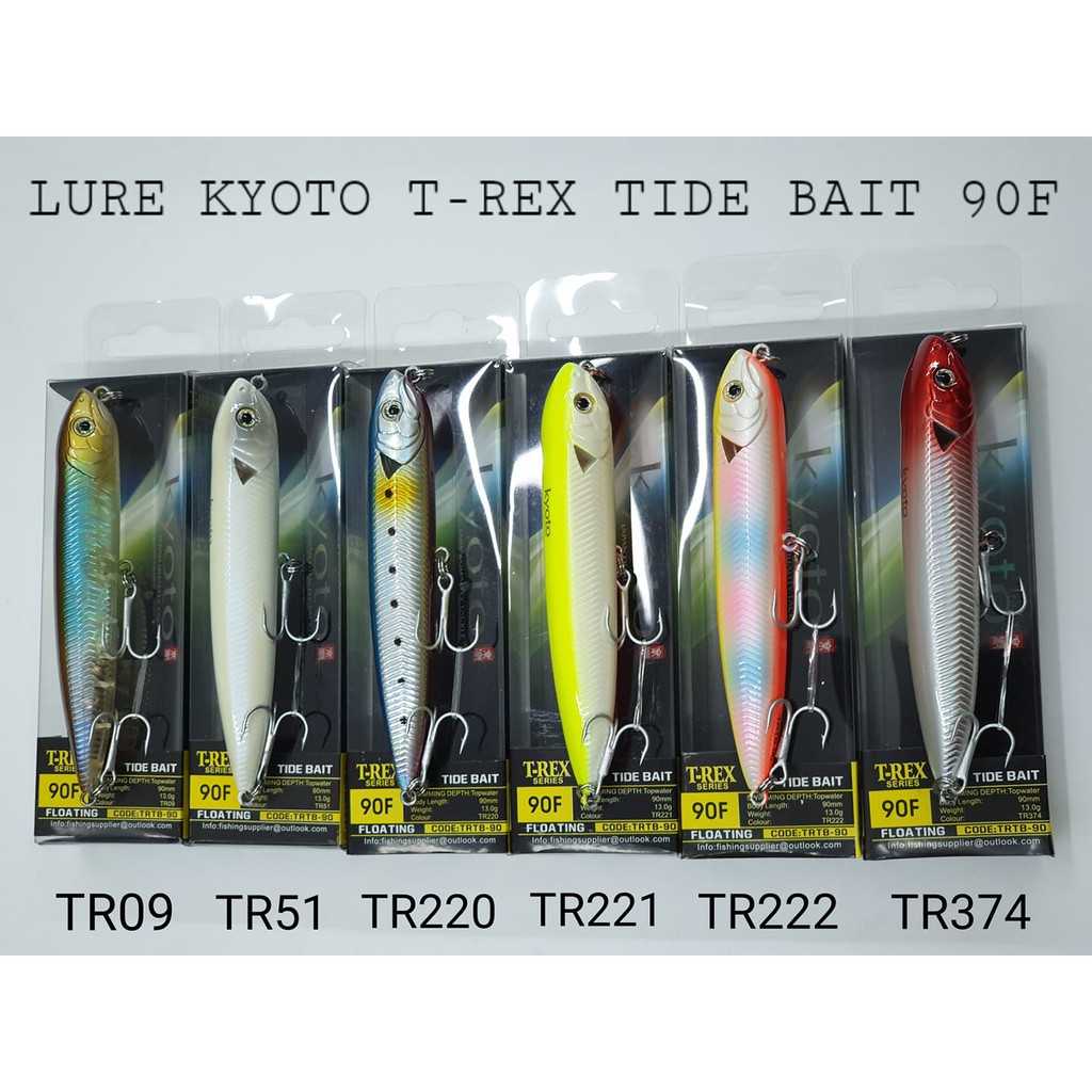 Jual Lure PENCIL KYOTO T-REX TIDE BAIT TRTB 90F (9cm / 13gr / TOP WATER ...