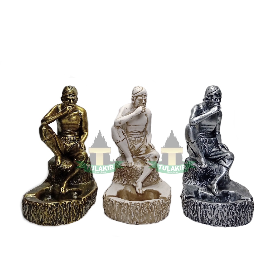 Jual Asbak Rokok Unik Pak Tua Tulakir Fiberglass / Ashtray / Asbak Unik ...