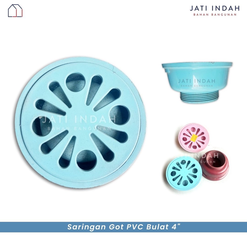 Jual Saringan Got PVC Bulat 4" / Floor Drain Afur Toilet Kamar Mandi ...