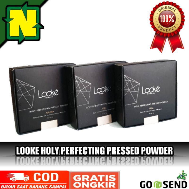 Jual LOOKE HOLY PERFECTING PRESSED POWDER ( AURORA/FEBE/MAIA ) | Shopee ...