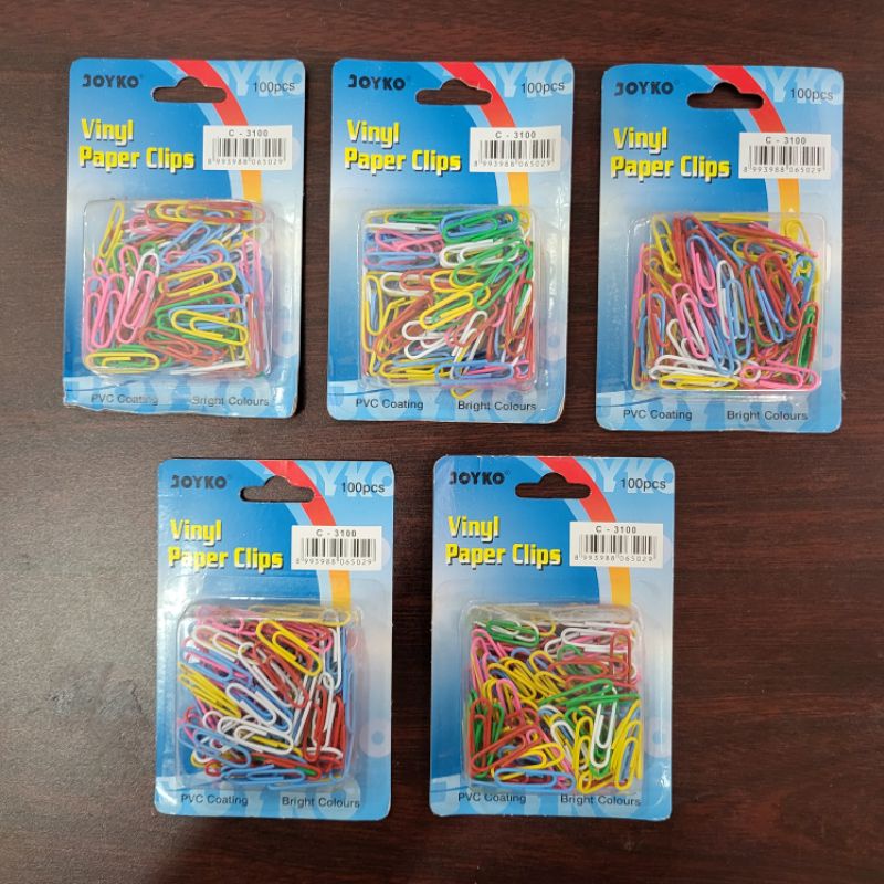 Jual Joyko Paper Clip Warna C3100 Klip Penjepit Kertas C-3100 Kecil ORI ...