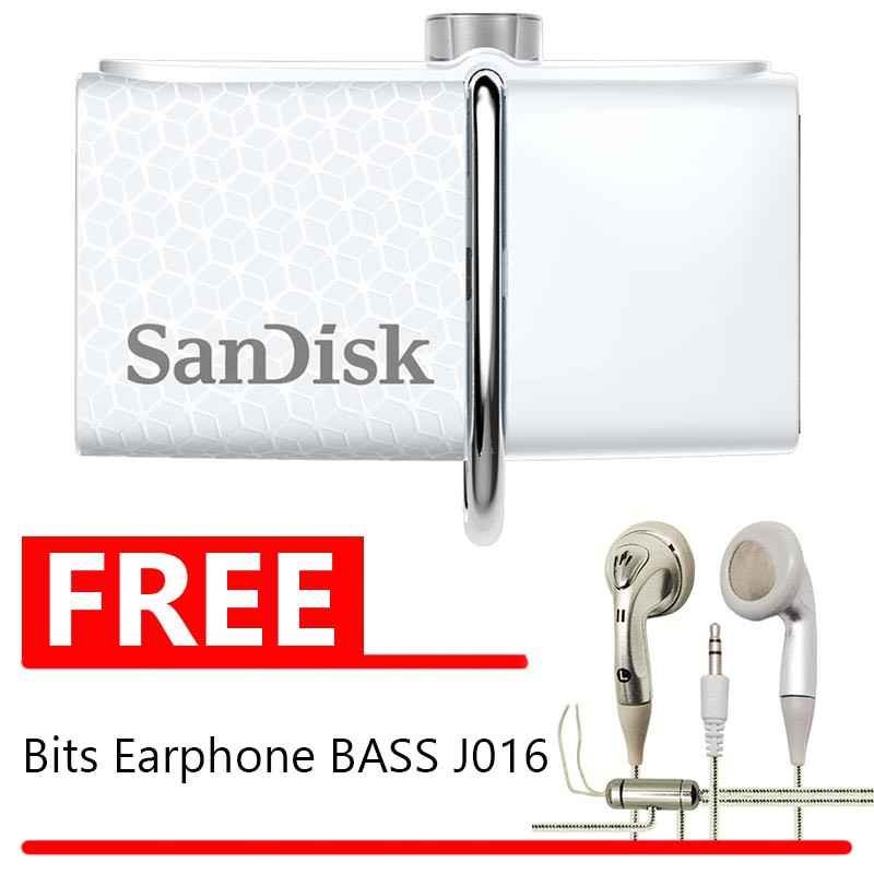 Jual Murah Sandisk OTG Ultra Dual USB 3.0 - 32GB FREE Bits Earphone Bas ...