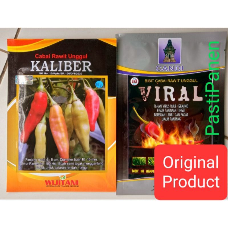 Jual Benih cabe rawit unggul KALIBER 10 gr + VIRAL 10 gr jaminan asli ...