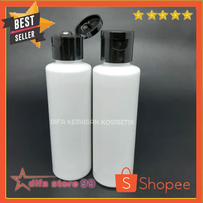 Jual Botol Rf 60ml Fliptop Hitam Putih [minimal 5pcs] ( Paket isi 10 ...