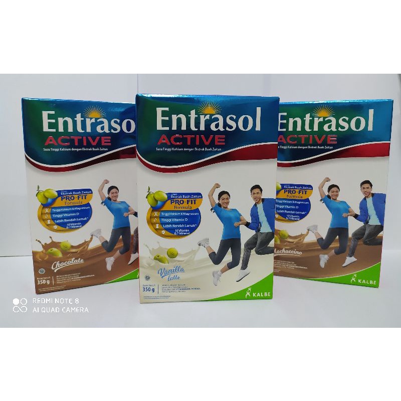 Jual Entrasol Active 160 Gr varian Vanilla Latte dan Chocolate | Shopee ...