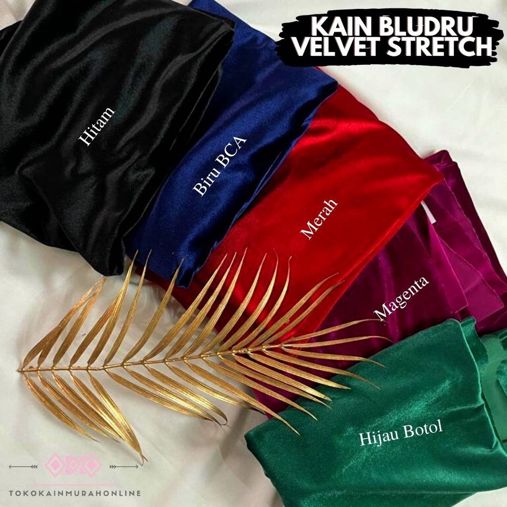 Jual Kain Bludru Velvet Super STRETCH PREMIUM IMPOR Korea Kain Beludru ...