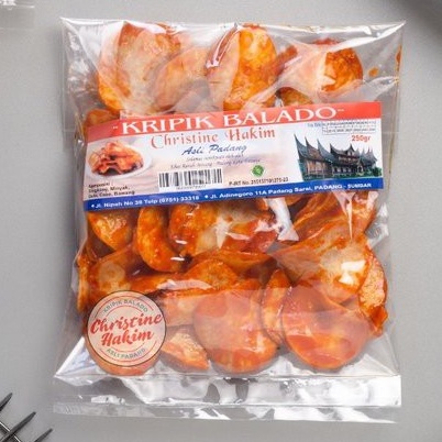 Jual Keripik Christine Hakim Singkong Balado Karupuak Sanjai Snack ...