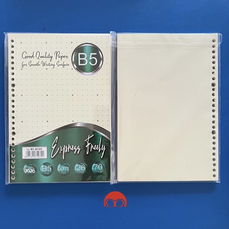 Jual Loose Leaf CREAM Colour A5 B5 Warna Krem Kertas Binder | Shopee Indonesia