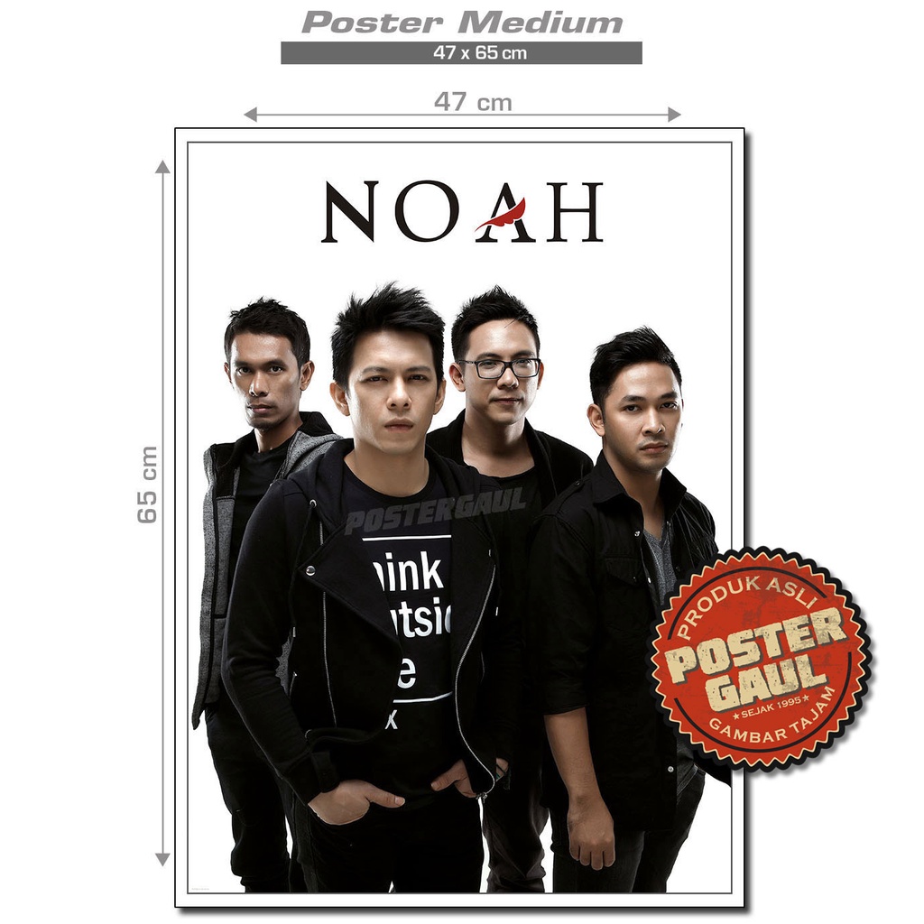 Jual Poster Medium NOAH #FJP99 - ukuran 47 x 65 cm | Shopee Indonesia