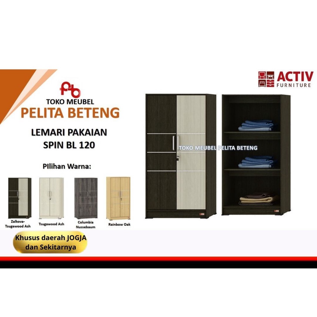 Jual Active Lemari Pakaian Spin BL 120 | Shopee Indonesia