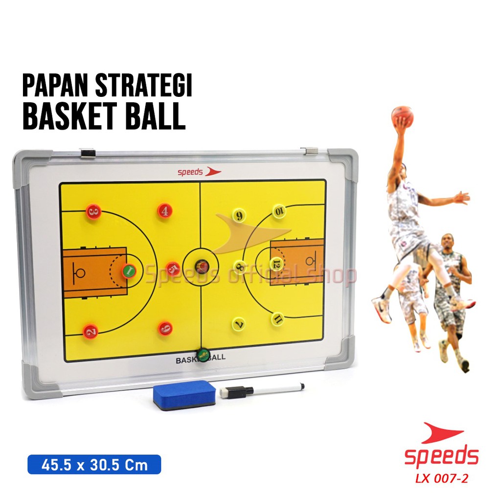 Jual SPEEDS Papan Strategi Taktik Pelatih Basket BasketBall Coach Board ...