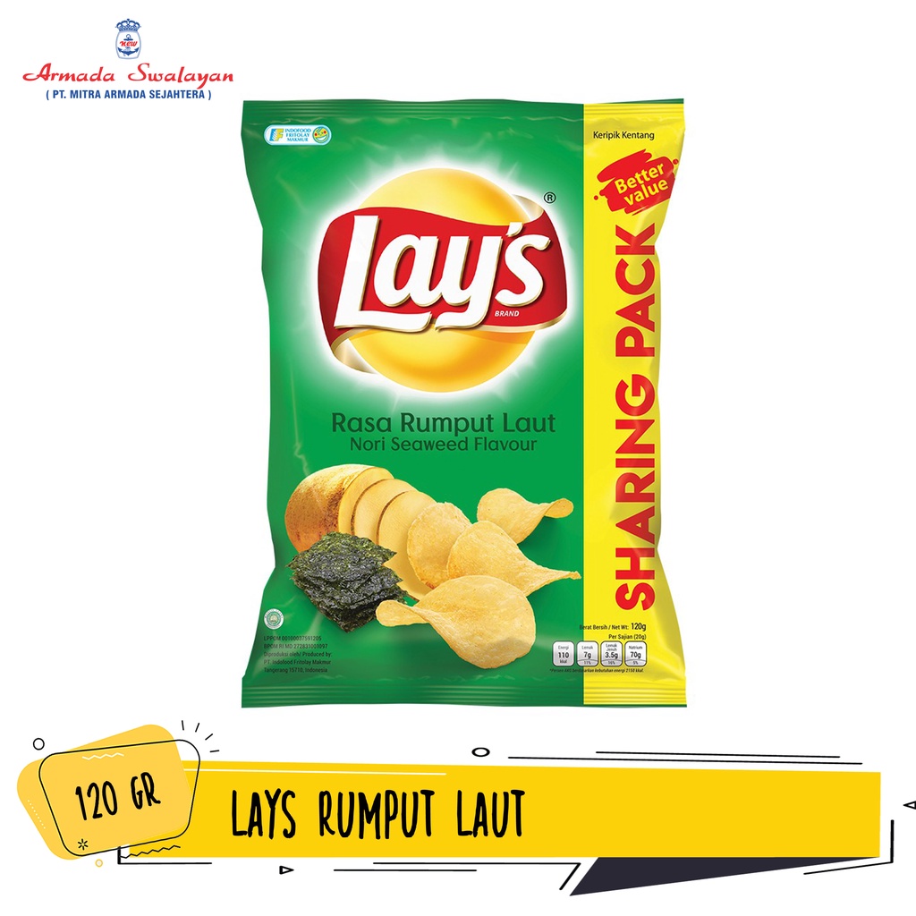Jual Lays Rumput Laut 120g | Shopee Indonesia