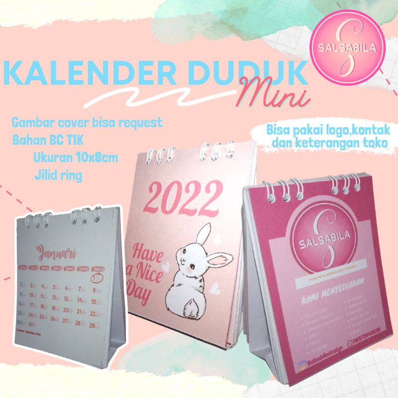 Jual KALENDER MINI COSTUM / kalender 2022 / mini calendar / Kalender ...