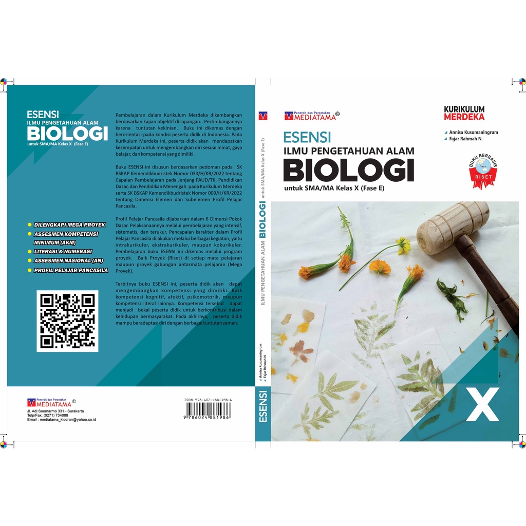 Jual ESENSI Biologi SMA/MA Kelas X (Fase E) Kurikulum Merdeka Buku Berbasis Riset | Shopee Indonesia