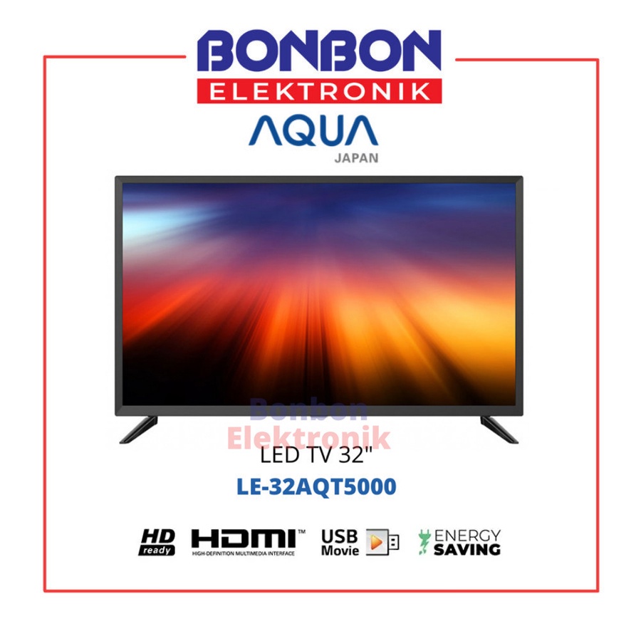 Jual AQUA LED TV 32 Inch LE-32AQT5000 / LE32AQT5000 / LE 32AQT5000 HD Ready | Shopee Indonesia