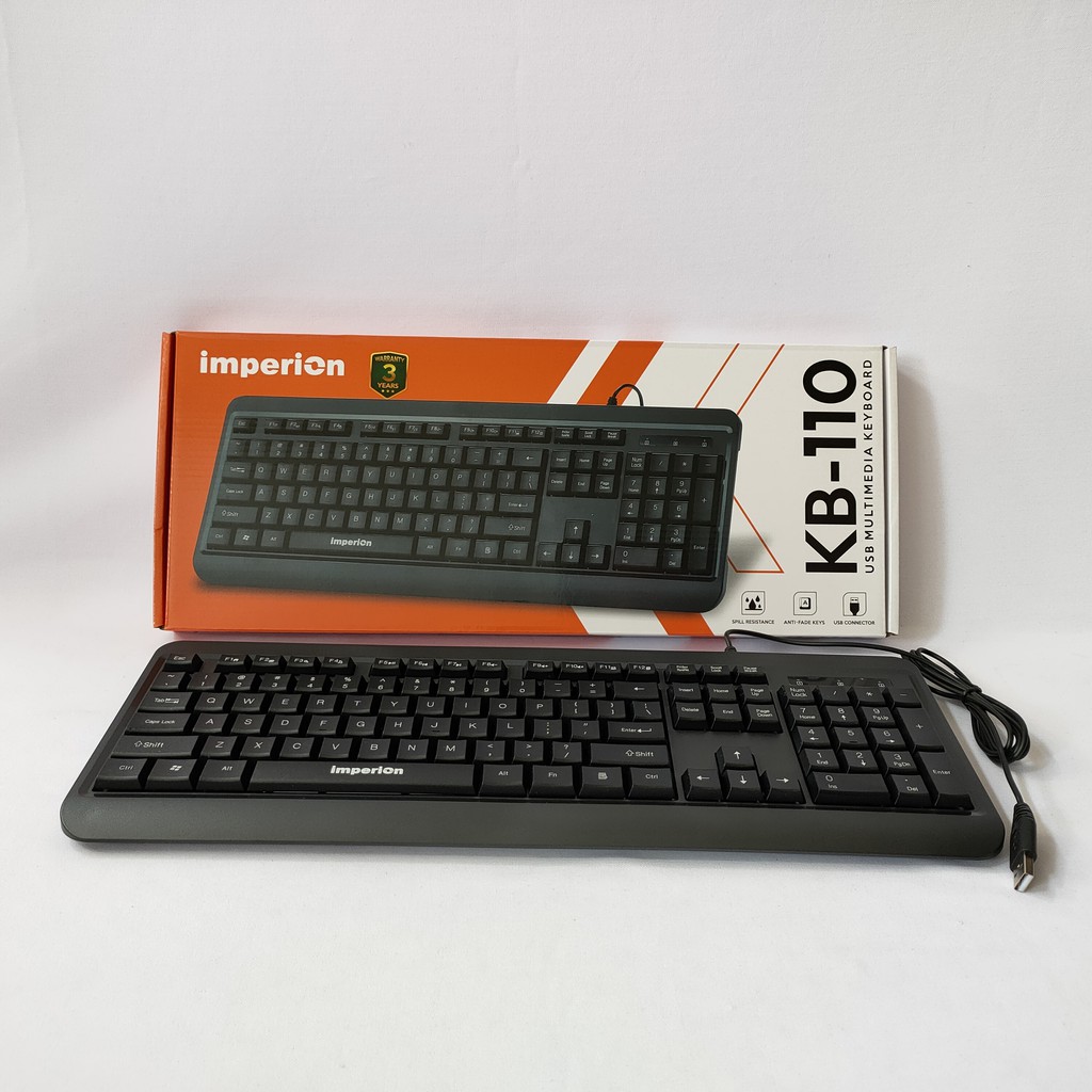 Jual Imperion Keyboard USB Multimedia - KB110 | Shopee Indonesia