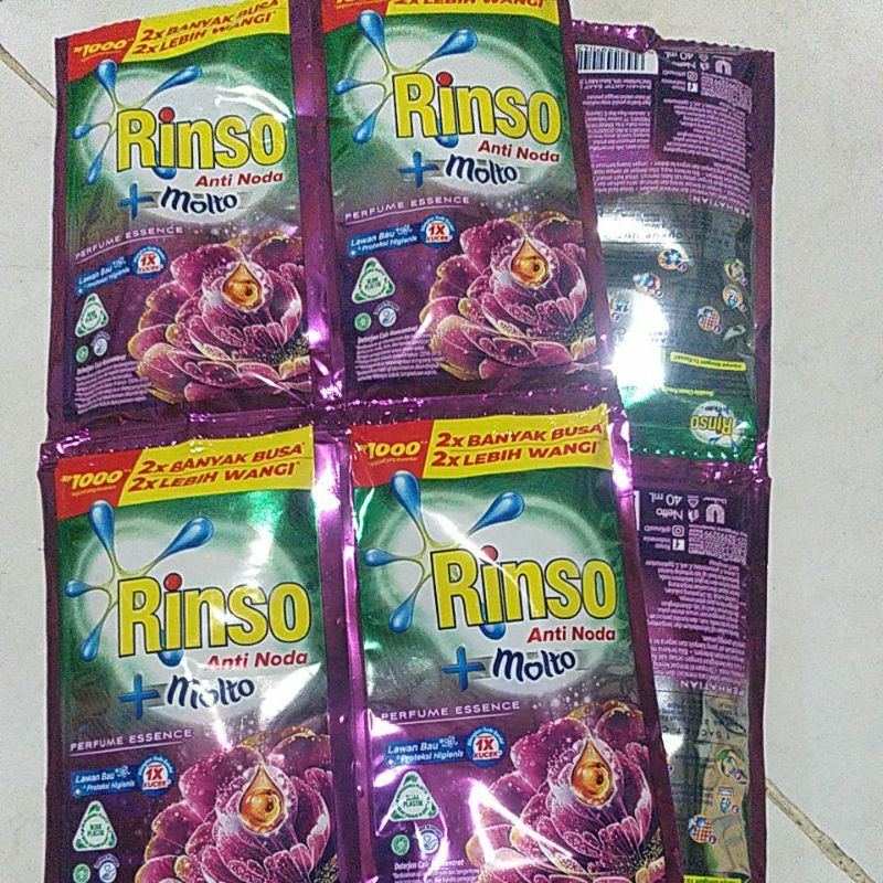 Jual Rinso cair kemasan renteng ( isi 6 sachet )40ml | Shopee Indonesia
