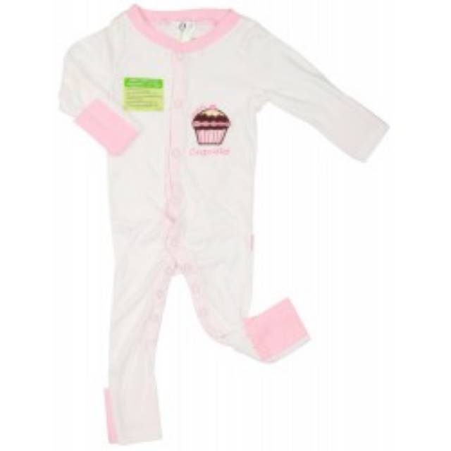 Jual Imochi Sleepsuit Panjang - White Pink | Shopee Indonesia