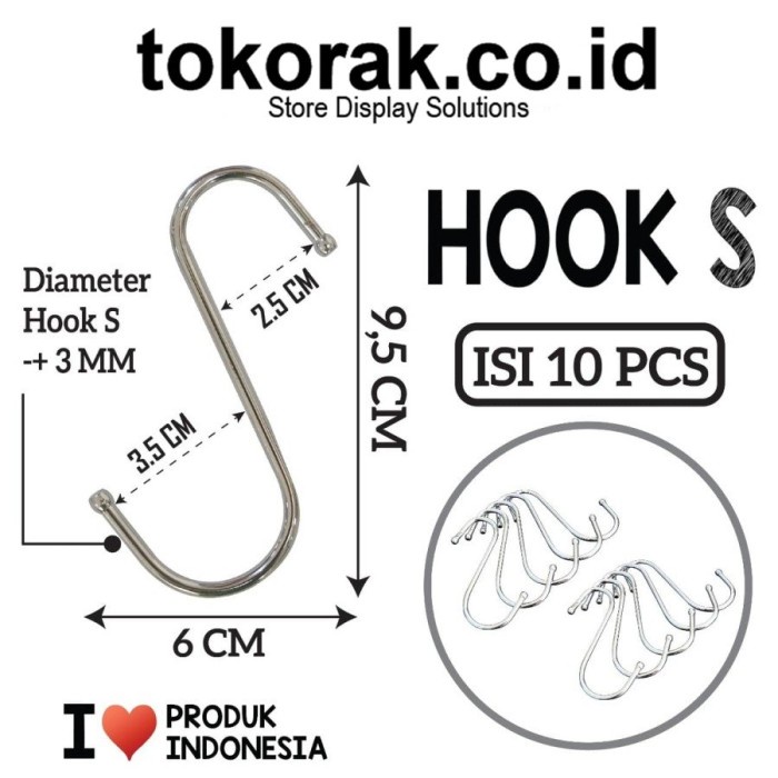 Jual Pengencang-Mur-Baut- Hook S 10 Pcs Pengait Sling Gantungan ...
