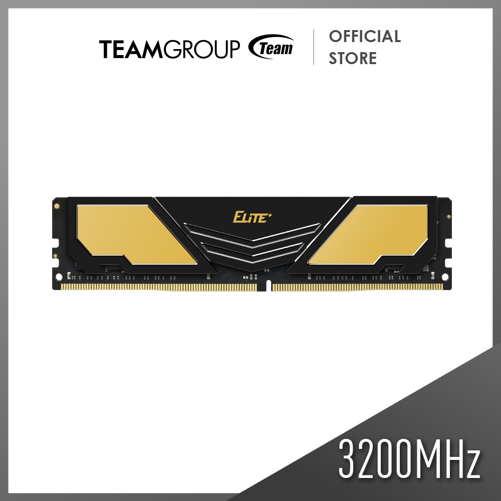 Jual TEAMGROUP MEMORY ELITE PLUS DDR4 8GB 3200Mhz - BLACK GOLD | Shopee ...