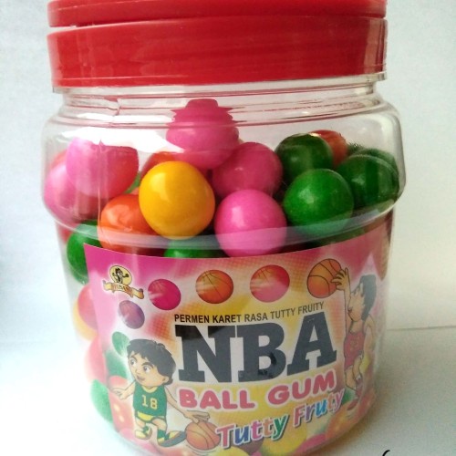 Jual Permen Karet NBA Ball Gum Tutty Frutty Permen Karet Jadul NBA isi ...