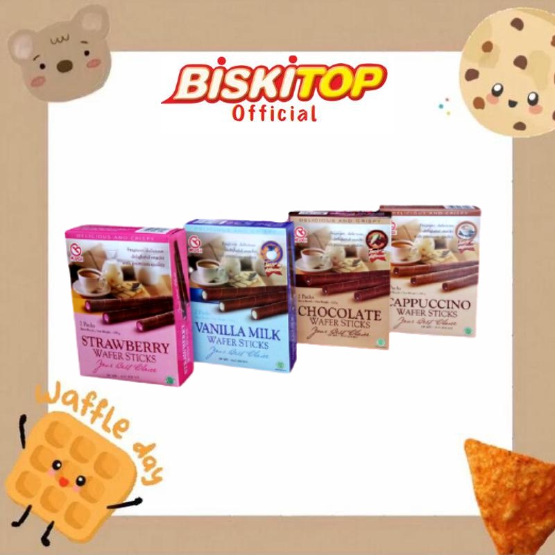 Jual BISKITOP OFFICIAL - KUGI WAFFER STICK (120 Gram) Biskuit Rasa ...