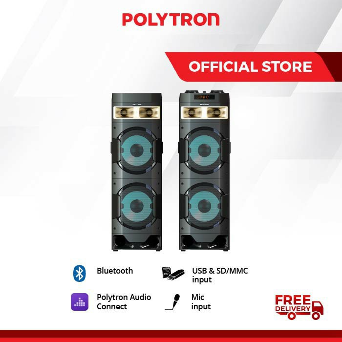 Jual ACTIVE SPEAKER AKTIF POLYTRON PAS 10DF28 BLUETOOTH GARANSI RESMI | Shopee Indonesia