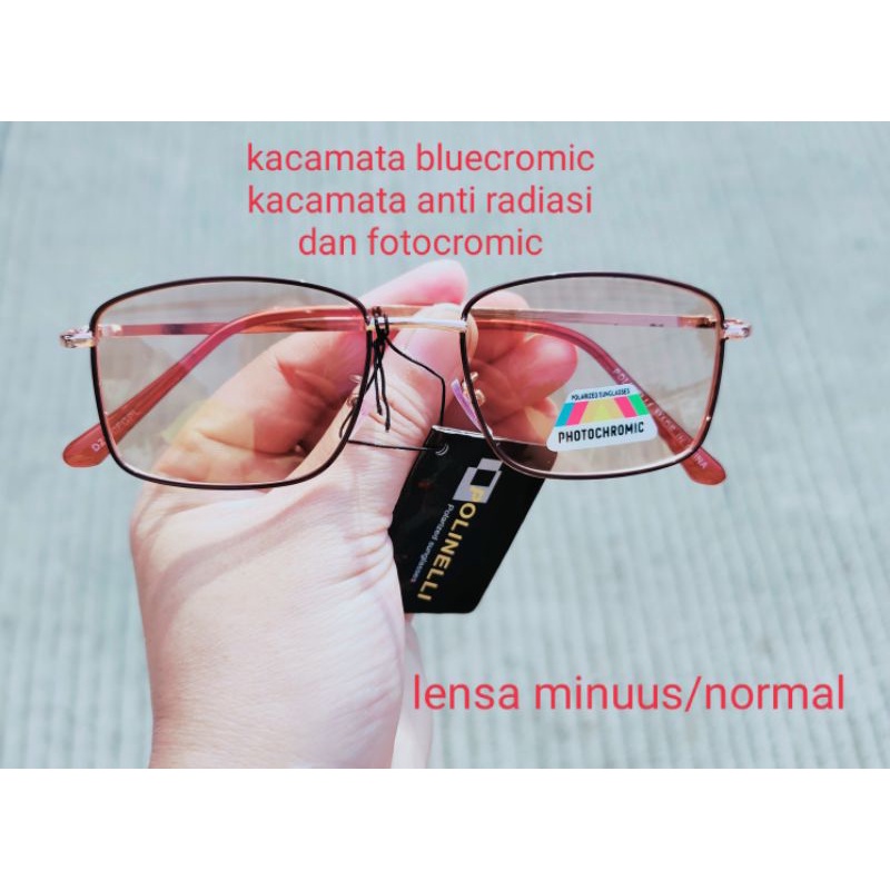 Jual kacamata FOTOCOROMIC lensa minus atau normal 100% berubah warna ...