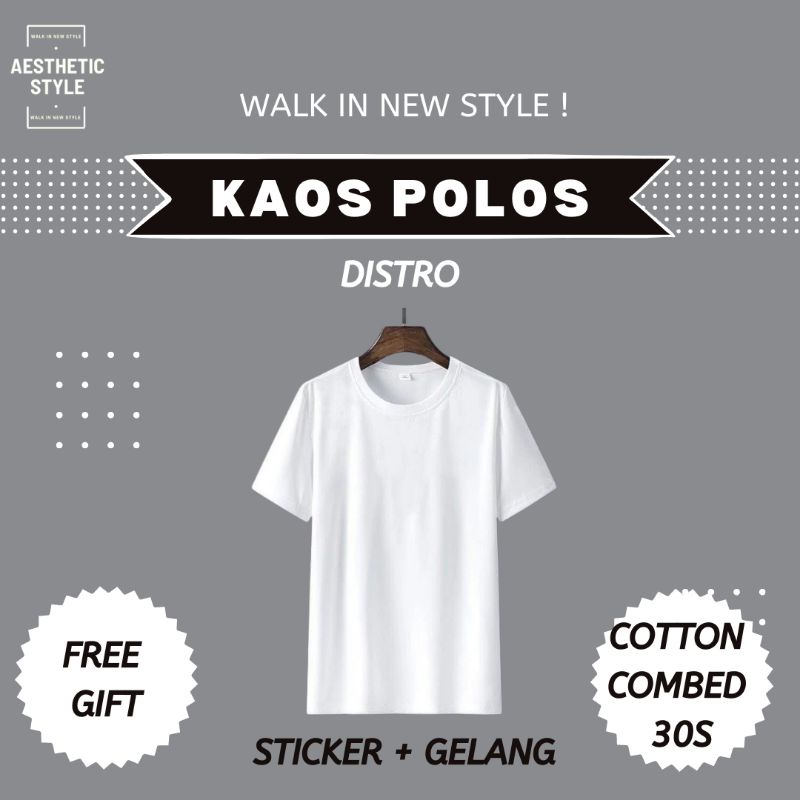 Jual KAOS POLOS DISTRO | Shopee Indonesia