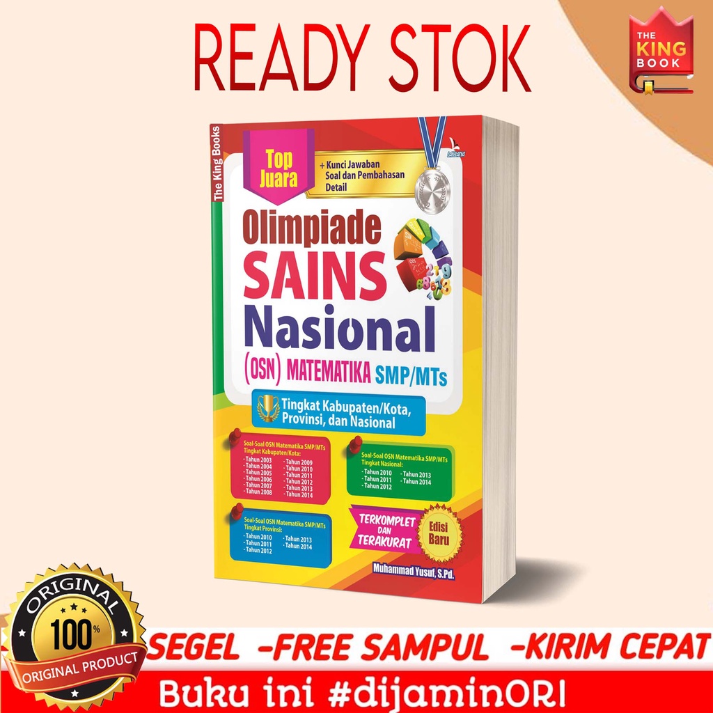 Jual Buku Top Juara Olimpiade Sains Nasional (OSN) Matematika SMP MTs - LAKSANA | Shopee Indonesia