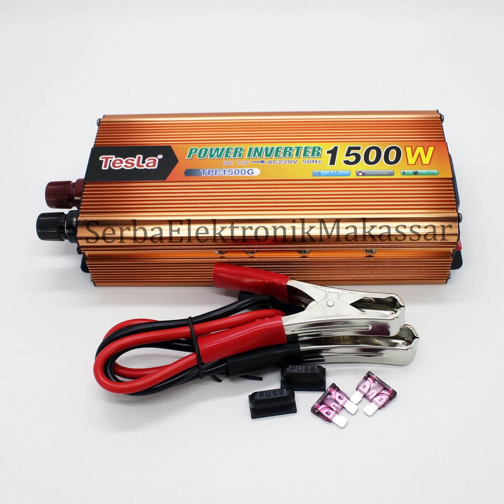 Jual Power Inverter 1500Watt Merk TESLA DC 12Volt to AC 220Volt ...