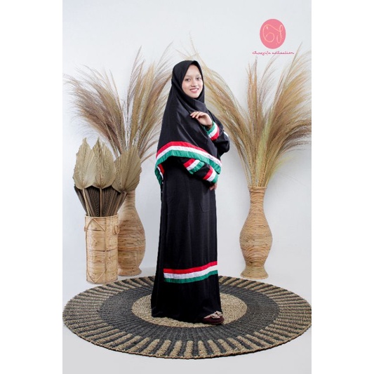 Jual GAMIS SET PALESTINA + KHIMAR+CADAR ORIGINAL | Shopee Indonesia