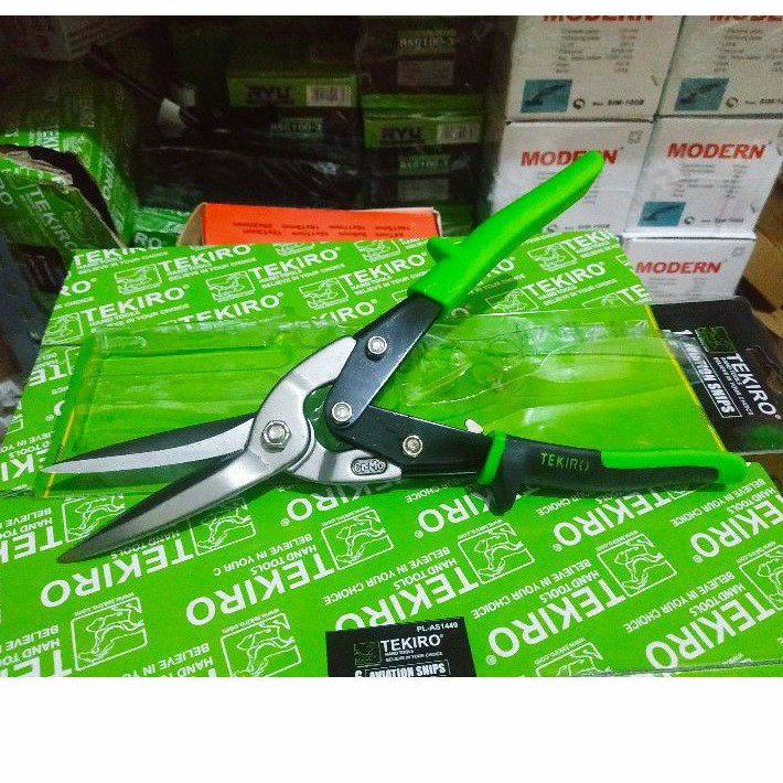 Jual Gunting Baja Ringan Seng Plat TEKIRO 12 Inch | Shopee Indonesia