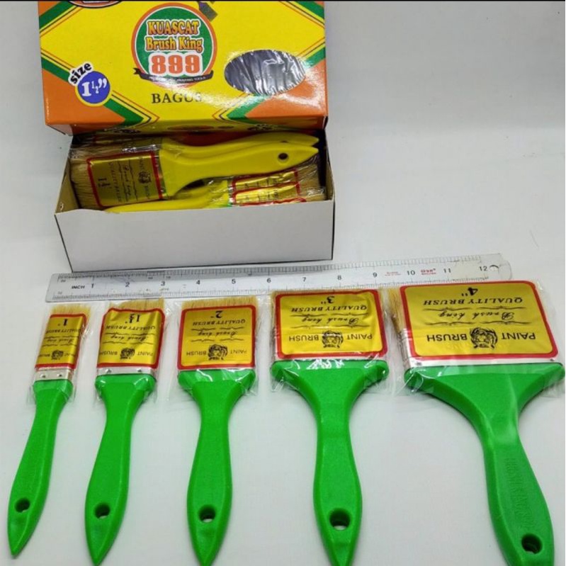 Jual Kuas Cat Tembok Gagang PVC Plastik Paint Brush King 1 1,5 2 2,5 3 4 Inch | Shopee Indonesia