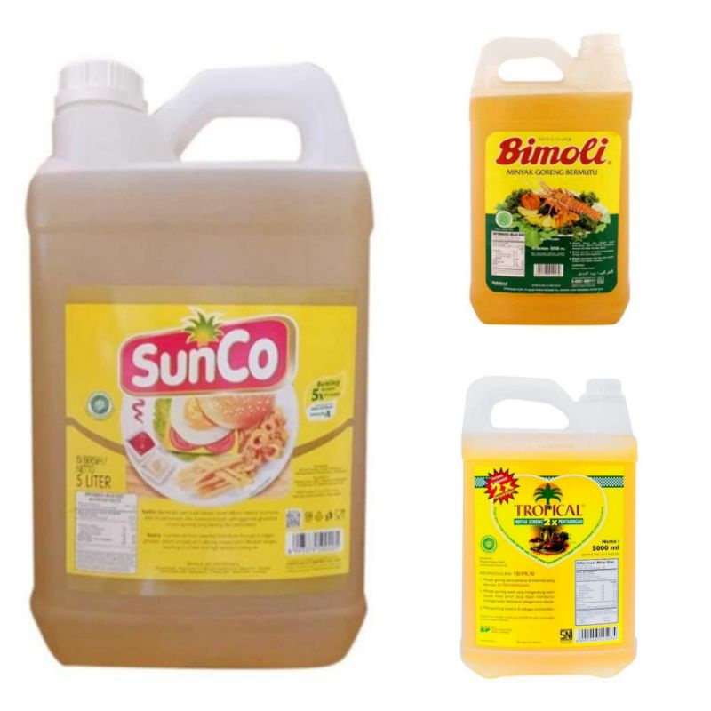 Jual Minyak Goreng Sunco - Jerigen 5L EXP:2027 {5Liter} | Shopee Indonesia