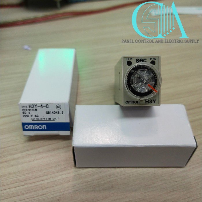 Jual timer Omron H3Y-4-C 60s 220 vac14pin | Shopee Indonesia