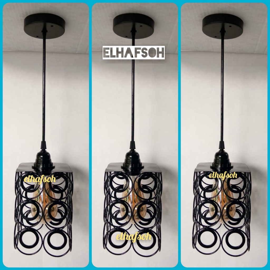 Jual LAMPU MODEL RING KOTAK / LAMPU HIAS / LAMPU GANTUNG UKURAN DIGGI ...