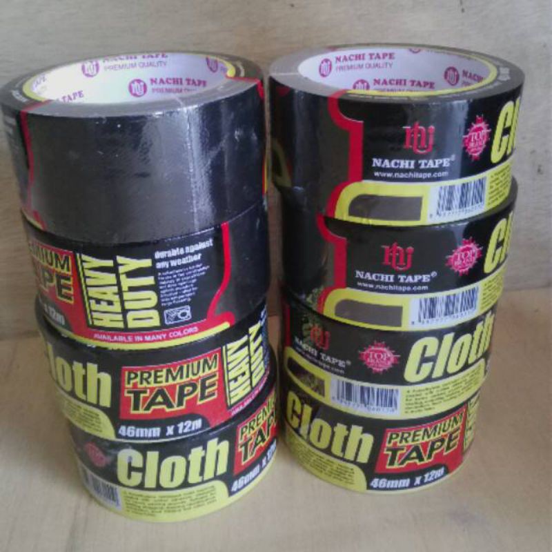 Jual PROMO Lakban jilid lakban kain nachi hitam besar 2" x 12meter ...