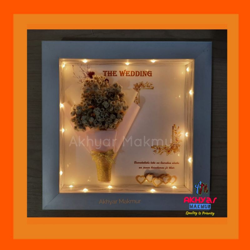 Jual AM Mahar pernikahan rustic seserahan hantaran lampu hias LED kado ...