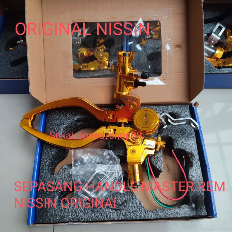Jual Master rem handle master rem nissin thailand full gold cnc plus ...