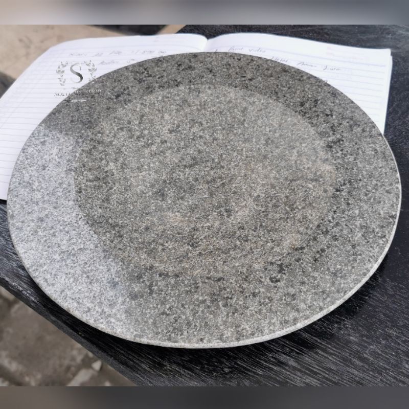 Jual Piring Batu Marmer Abu Grey Marble Plate Multipurpose Diameter ...