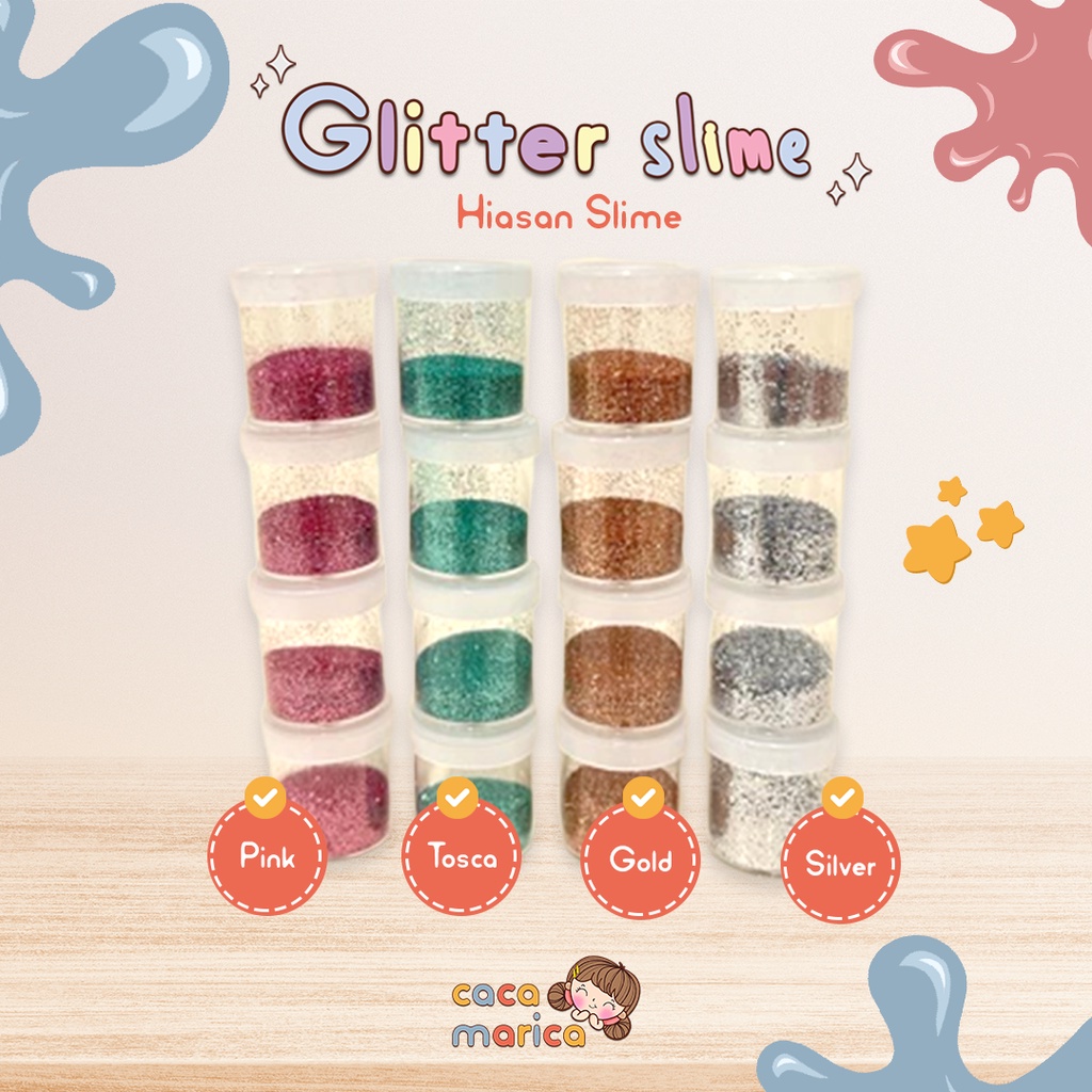 Jual Slaim Mainan Anak Gliter Hiasan Slime 3gram / Penggumpal Slime ...