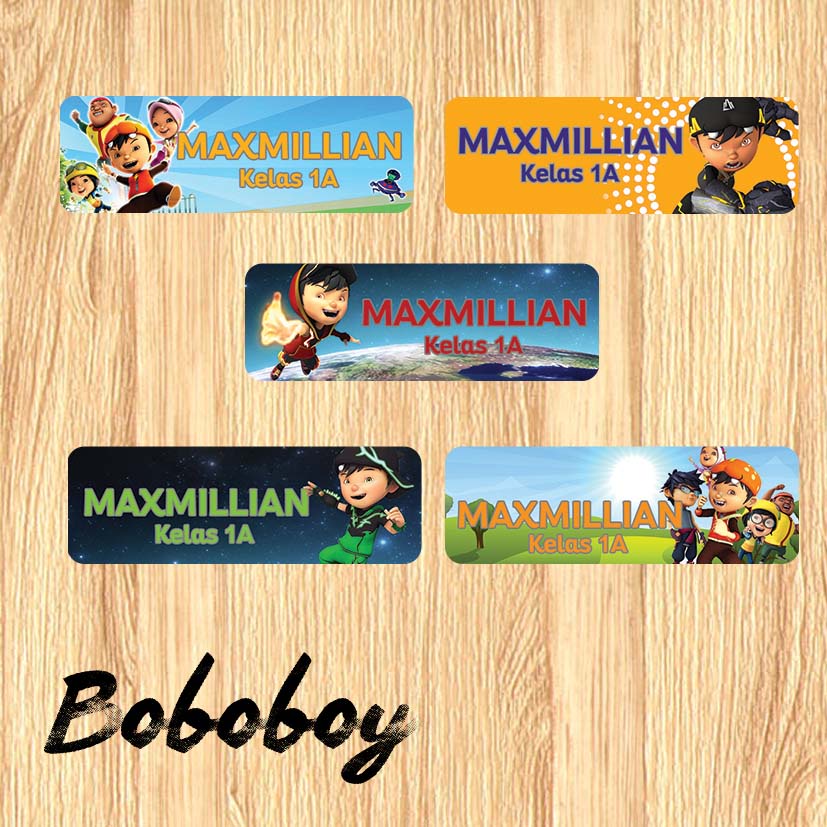 Jual STIKER LABEL NAMA BOBOBOI | Shopee Indonesia