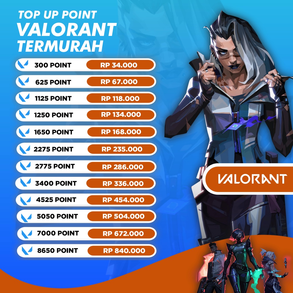Jual VALORANT POINT BY RICKGAMING -- MURAH PROSES CEPAT | Shopee Indonesia