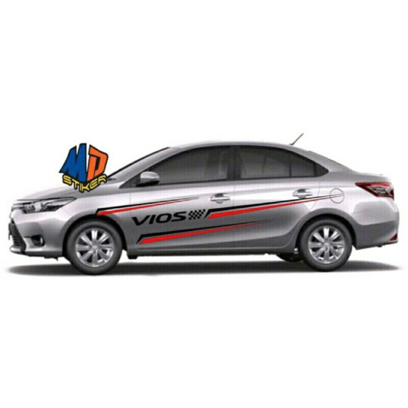Jual stiker mobil vios sedan camry corolla city accord baleno civic ...