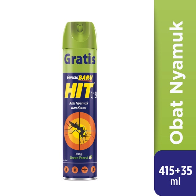 Jual Hit Aerosol Green Forest 415+35ml - Obat Nyamuk - Bunuh Nyamuk ...