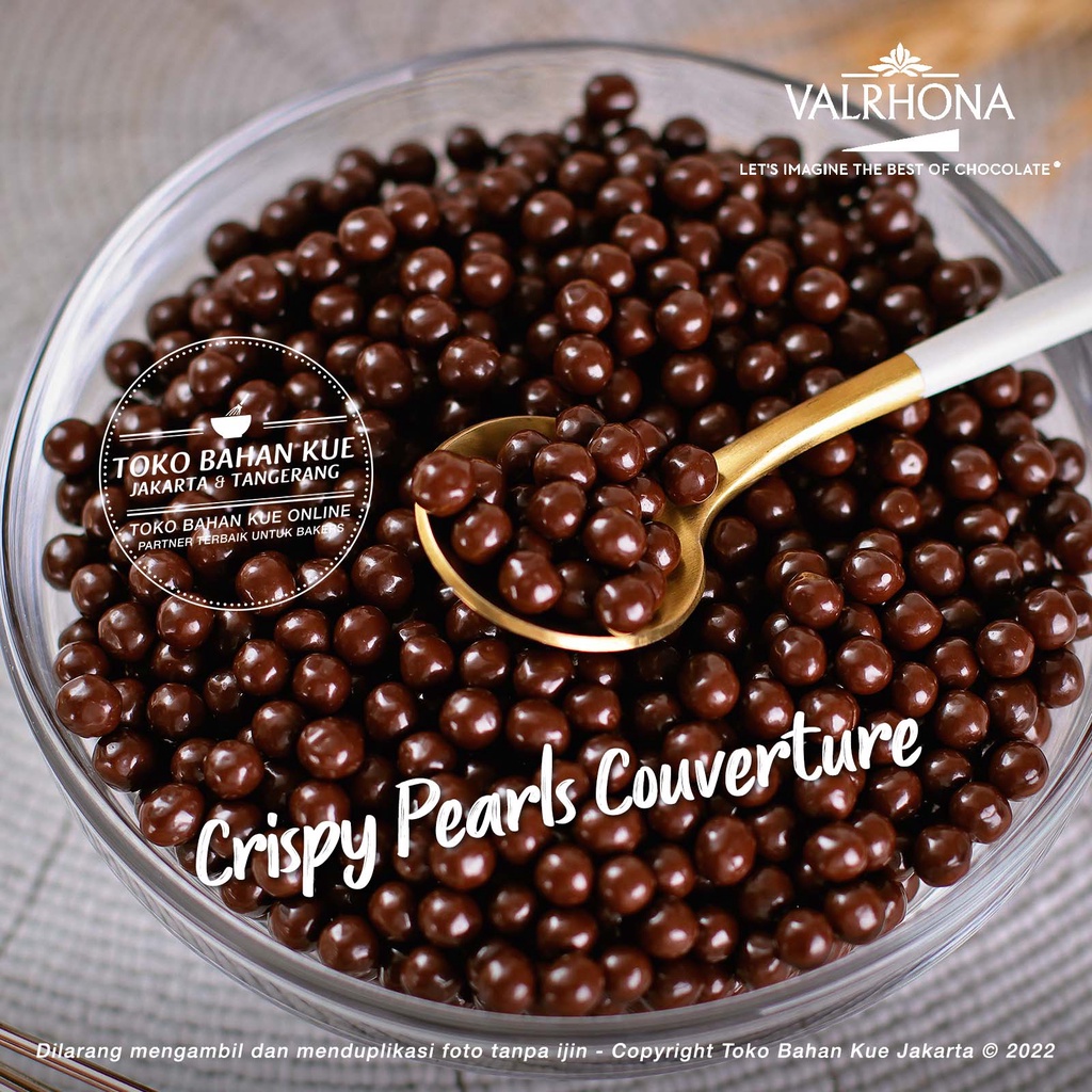 Jual Valrhona - Les Perles 55% Dark Chocolate 100gr Crispearl Choco ...